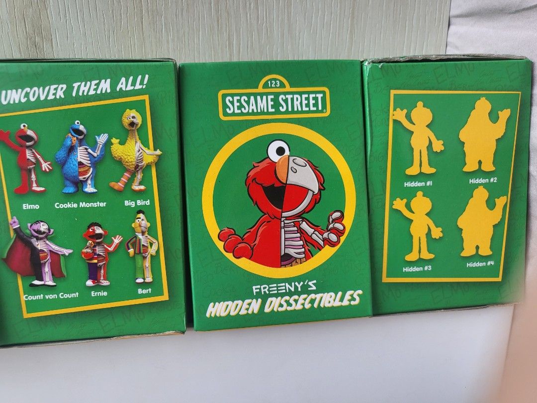 BNIB sesame Street X Jason freeny blind box Elmo cookie Ernie, Hobbies ...
