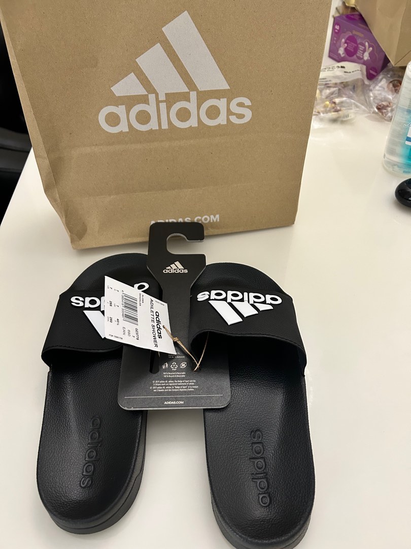 Brand new Adidas slides, Women's Fashion, Footwear, Flipflops and ...