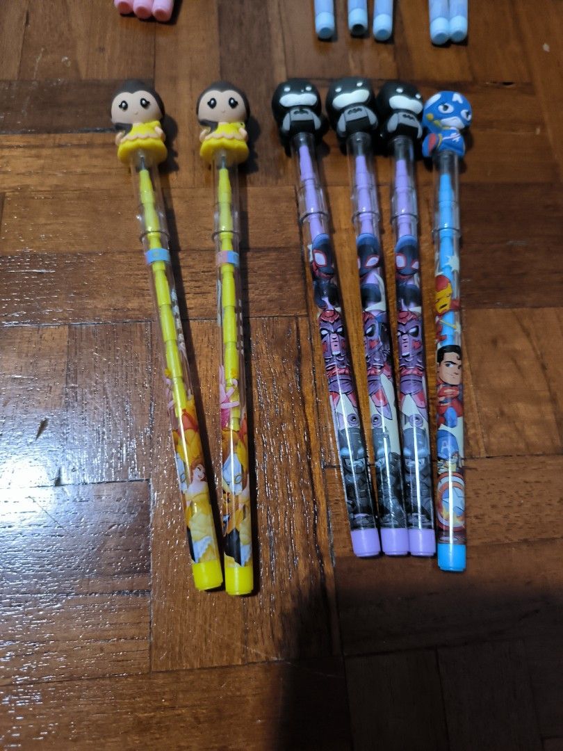 Brand New Marvel and Disney Figurine Pencils, Hobbies & Toys ...