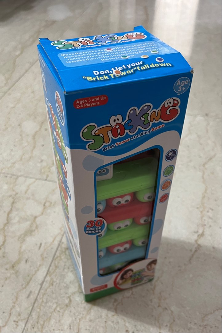 Brick tower stacking game, Hobbies & Toys, Toys & Games on Carousell