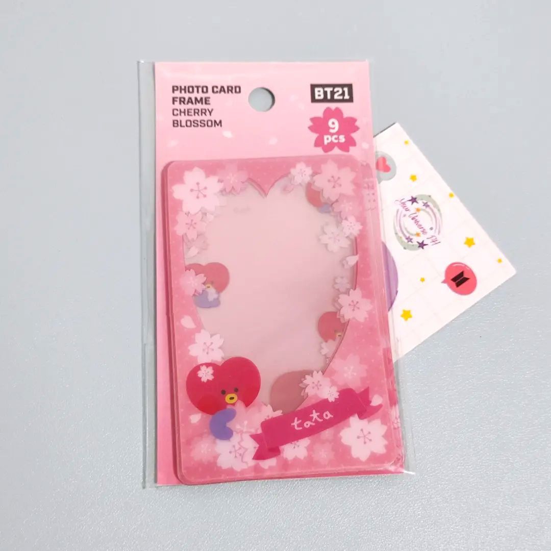 BT21 TATA Cherry Blossom Photo Card Frame, Hobbies & Toys, Memorabilia ...