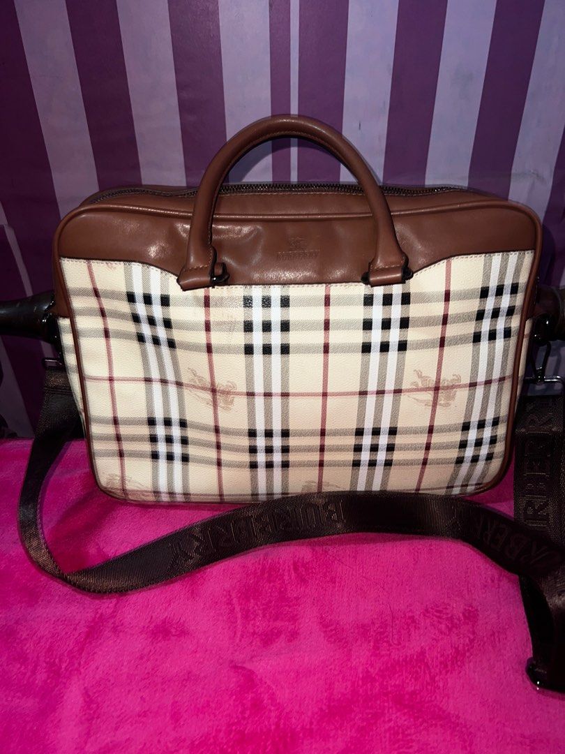 Burberry laptop bag, Luxury, Bags & Wallets on Carousell
