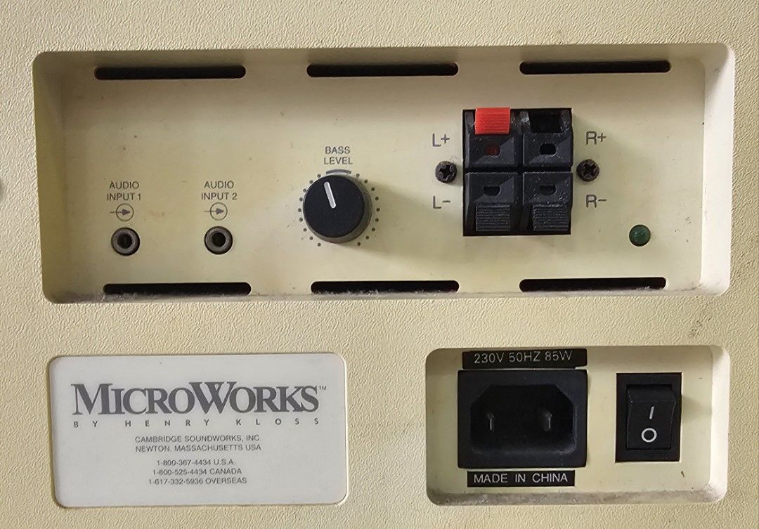 Cambridge SoundWorks Microworks 2.1, Audio, Soundbars, Speakers & Amplifiers on Carousell