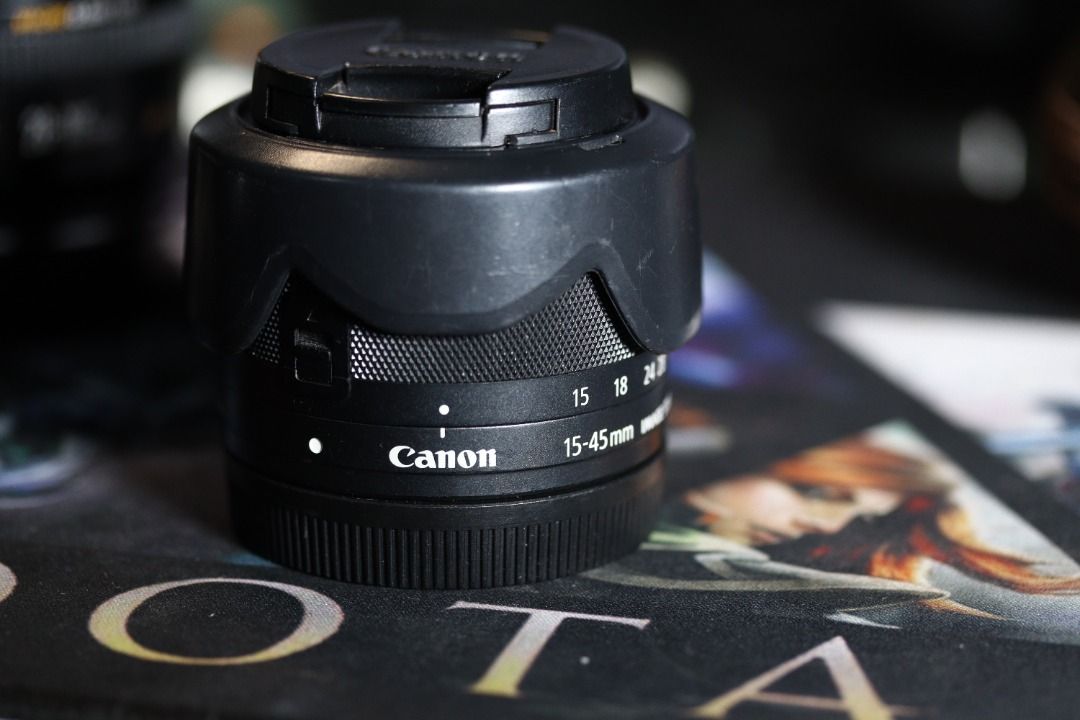 Canon efm 15-45mm F3.5 -6 kit lens, Photography, Lens & Kits on Carousell