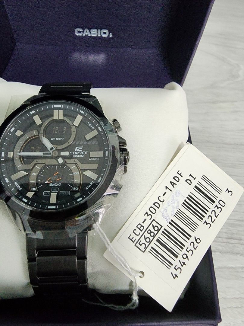 Casio Ediface Smartphone Link ECB-30DC-1A, Men's Fashion, Watches & Accessories, Watches on ...