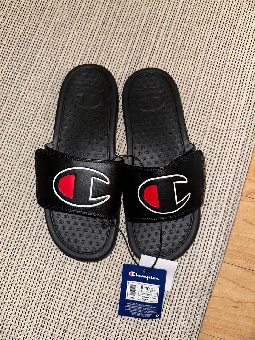 Champion slide, Men's Fashion, Footwear, Slippers & Slides on Carousell