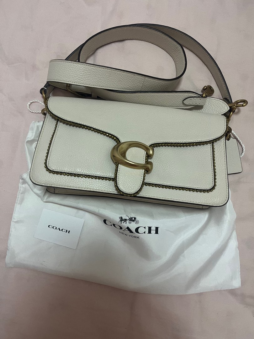 Coach tabby 26 ivory chalk, Barang Mewah, Tas & Dompet di Carousell