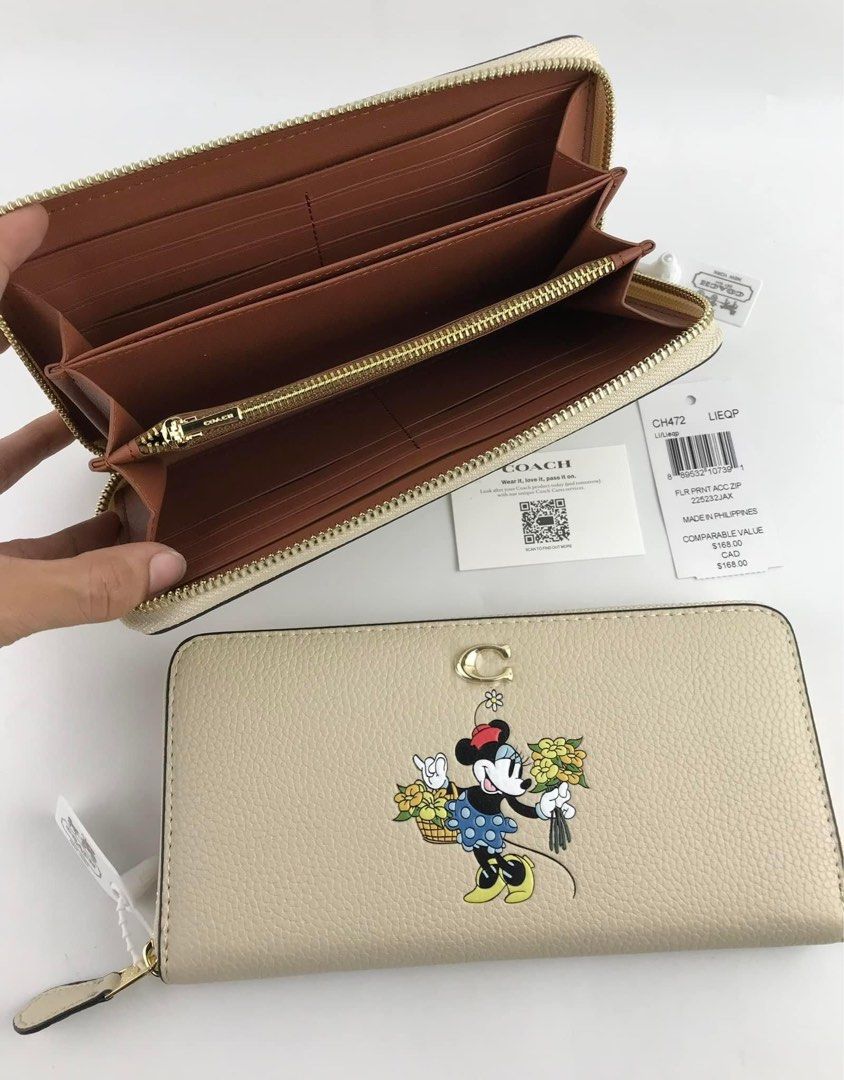 Coach x Mickey wallet, Women's Fashion, Bags & Wallets, Wallets & Card ...