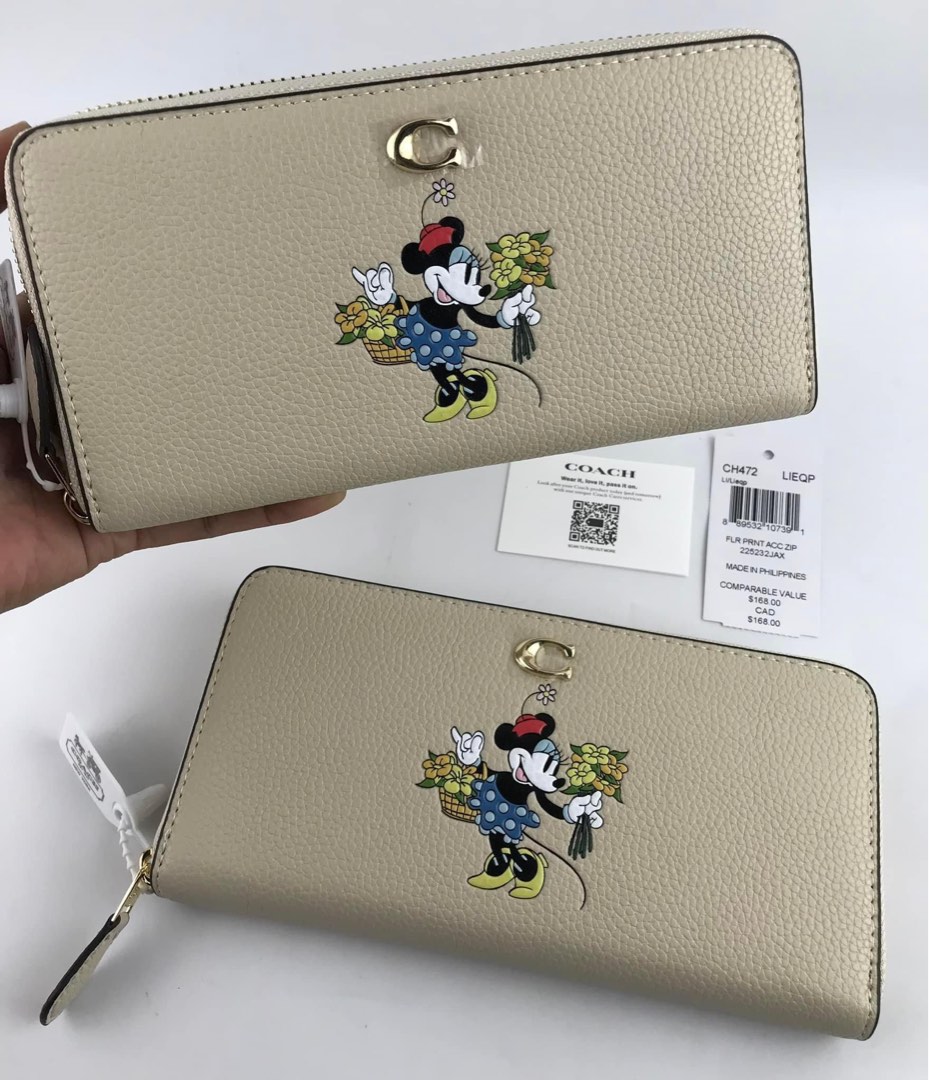 Coach x Mickey wallet, Women's Fashion, Bags & Wallets, Wallets & Card ...