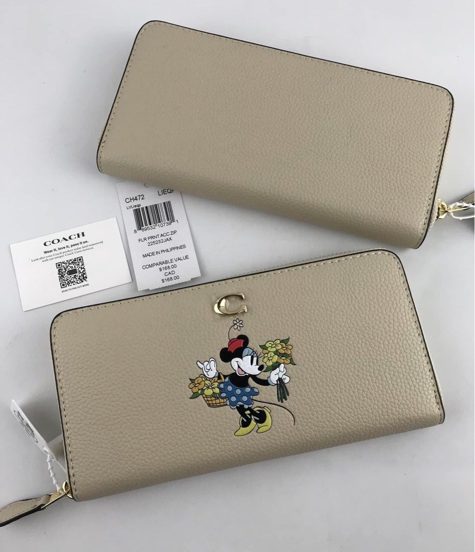 Coach x Mickey wallet, Women's Fashion, Bags & Wallets, Wallets & Card ...