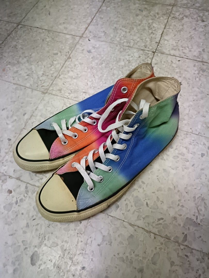 Converse rainbow shoe, Men's Fashion, Footwear, Sneakers on Carousell