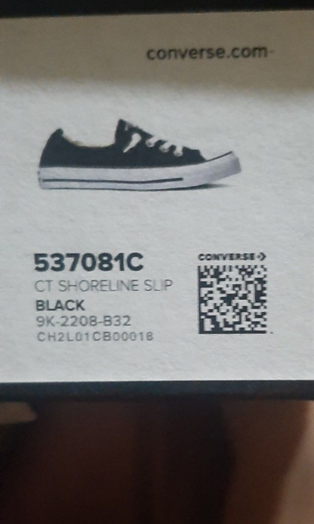 Converse shorline slip |converse sepatu slip tali empat, Fesyen Wanita ...