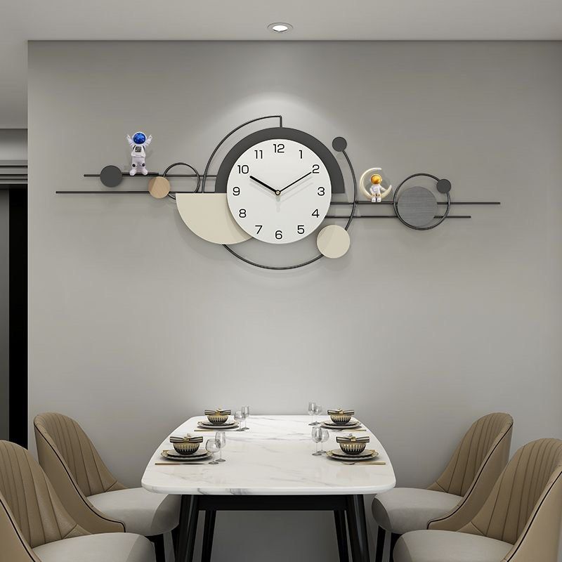Creative Living Room Wall Clock Restaurant Horizontal Art Clock2023New ...