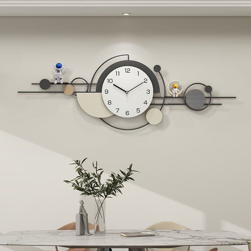 Creative Living Room Wall Clock Restaurant Horizontal Art Clock2023New ...