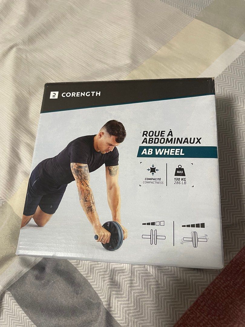 Decathlon Corength Abdominal Wheel, Sports Equipment, Exercise ...