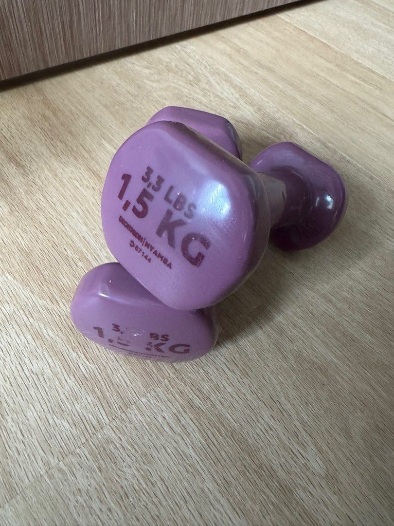 Decathlon Weights 3kg 1.5kg 1kg, Sports Equipment, Exercise & Fitness ...