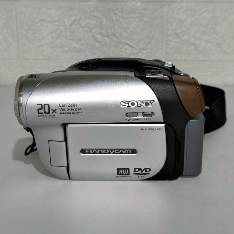 DEFECTIVE Sony Handycam DCR-DVD92 NTSC Camcorder 20x Optical Zoom w/o ...