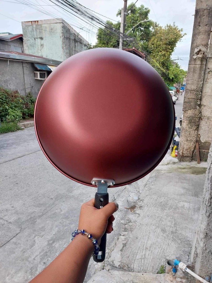 DIAMOND FRYING FAN 32 CM BIG SIZE, Furniture & Home Living, Kitchenware ...