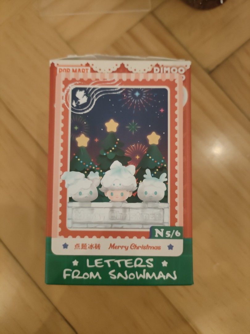 Dimoo Letter from Snowman, Hobbies & Toys, Toys & Games on Carousell