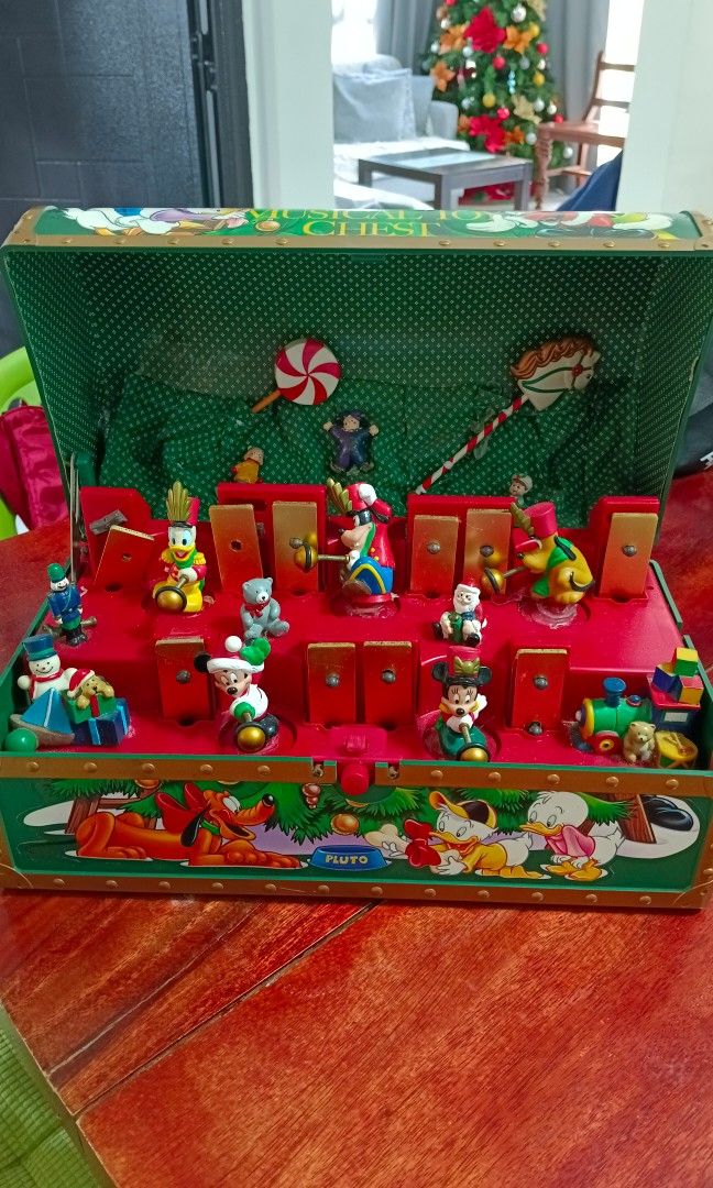 Disney Christmas Chest Box, Furniture & Home Living, Home Decor, Other ...