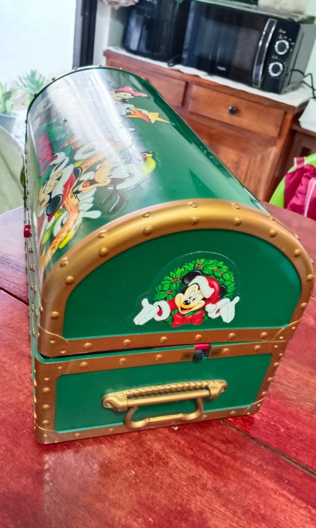 Disney Christmas Chest Box, Furniture & Home Living, Home Decor, Other ...