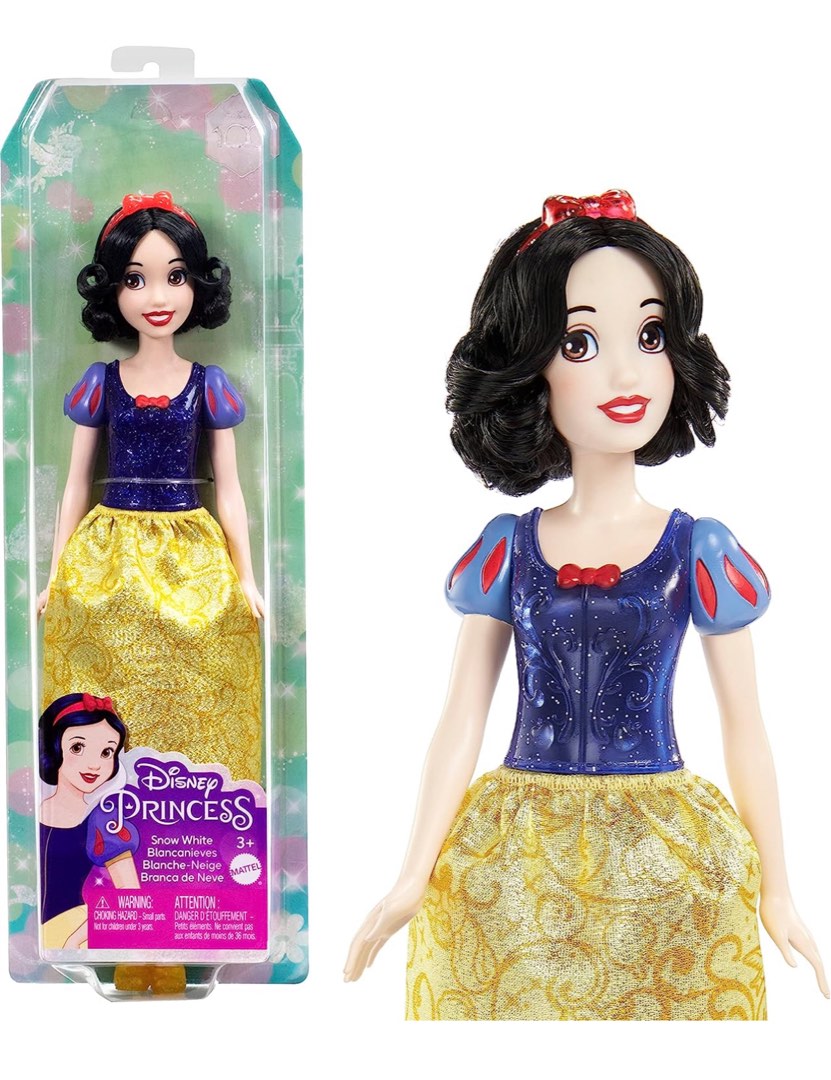 Disney Princess Dolls, Snow White Posable Fashion Doll with Sparkling ...