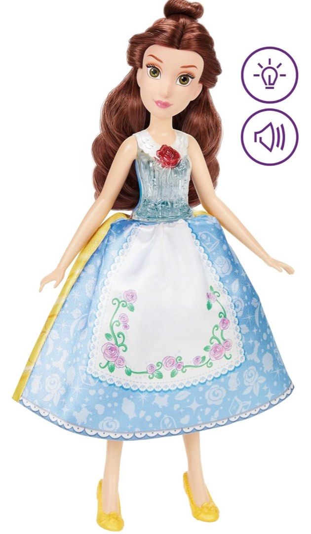 Disney Princess Spin and Switch Belle, Quick Change Fashion Doll ...