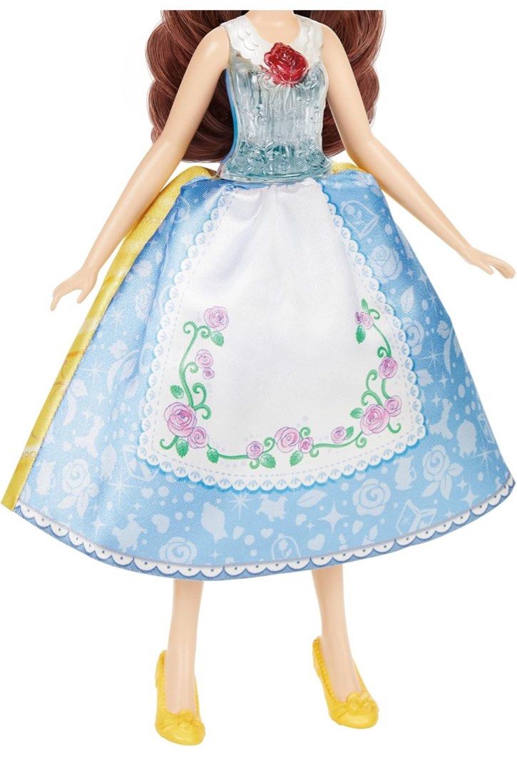 Disney Princess Spin and Switch Belle, Quick Change Fashion Doll ...