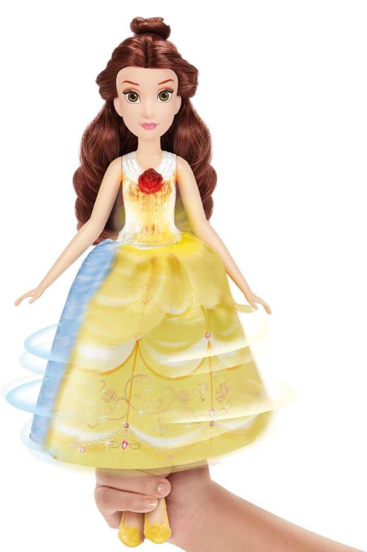 Disney Princess Spin and Switch Belle, Quick Change Fashion Doll ...