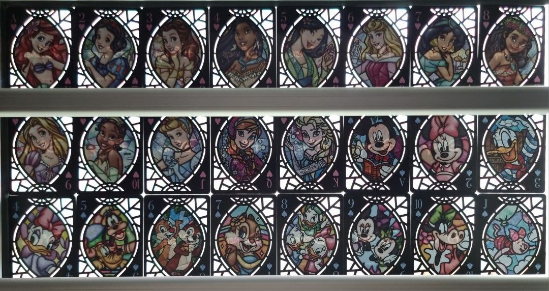 Disney Stained Glass Poker / Playing Cards, Hobbies & Toys, Memorabilia ...