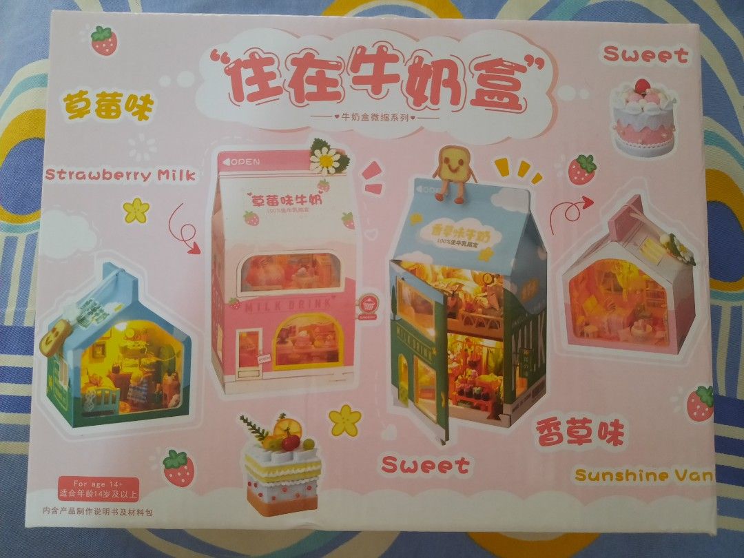 DIY Dollhouse (Milk Carton), Hobbies & Toys, Toys & Games on Carousell