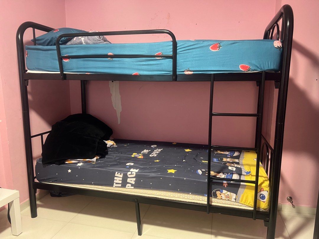 Double Decker Frame, Furniture & Home Living, Furniture, Bed Frames ...