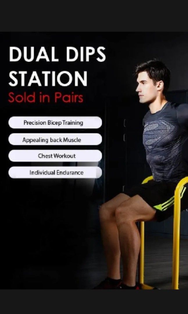 Dual Dips Station (FITNET), Sports Equipment, Exercise & Fitness ...