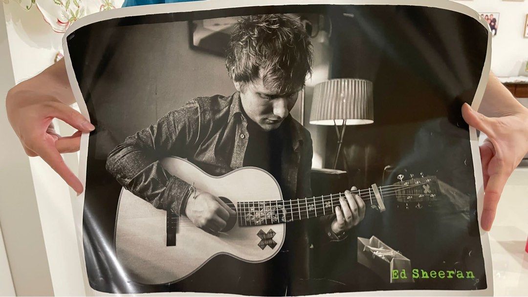 Ed Sheeran poster, Hobbies & Toys, Memorabilia & Collectibles, Fan ...