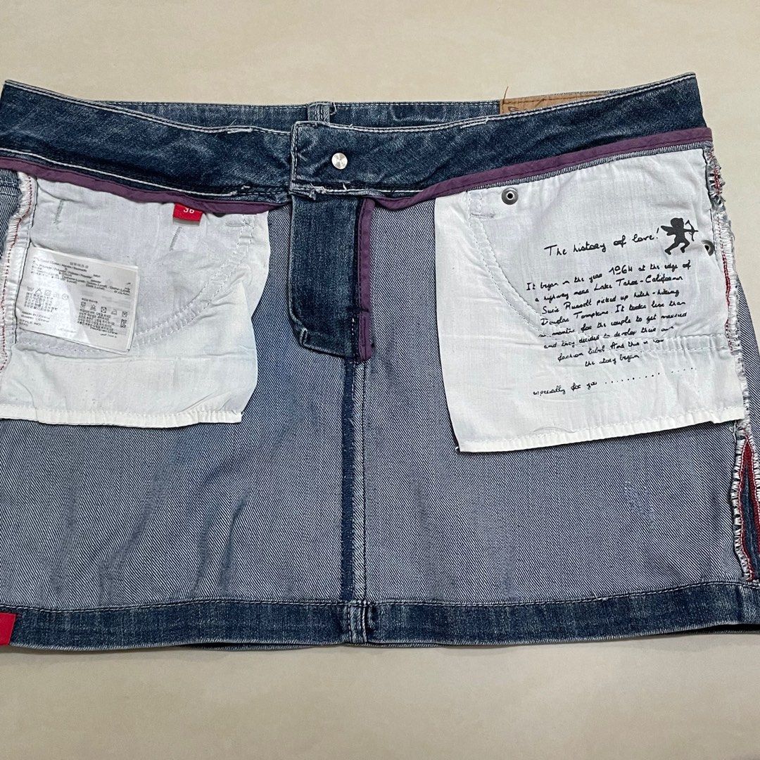 edc denim mini skirt, Women's Fashion, Bottoms, Skirts on Carousell