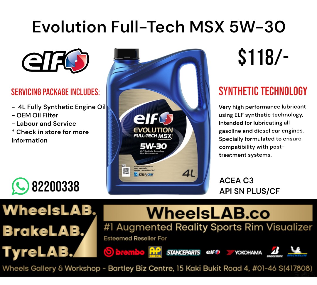 Elf Evolution Full-Tech MSX 5W-30 Engine Oil | Car Servicing, Car ...
