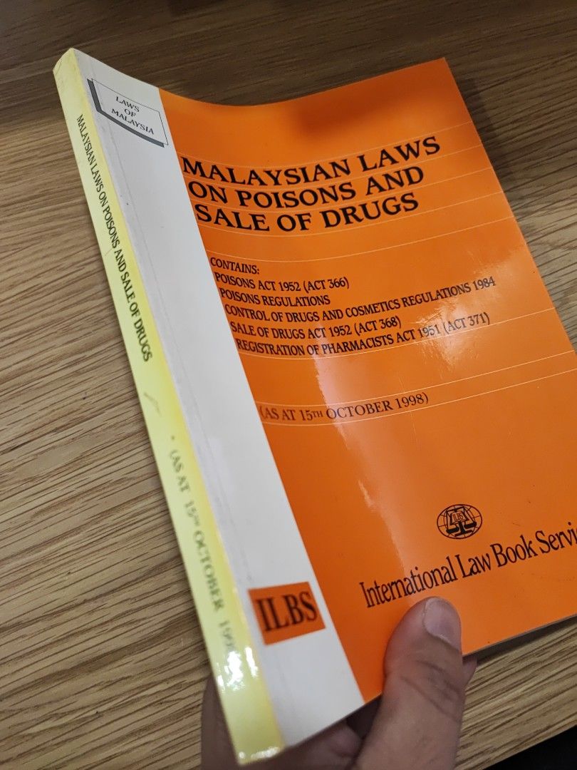 (ENG) Malaysian Laws On Poisons And Sale Of Drugs, Hobbies & Toys ...