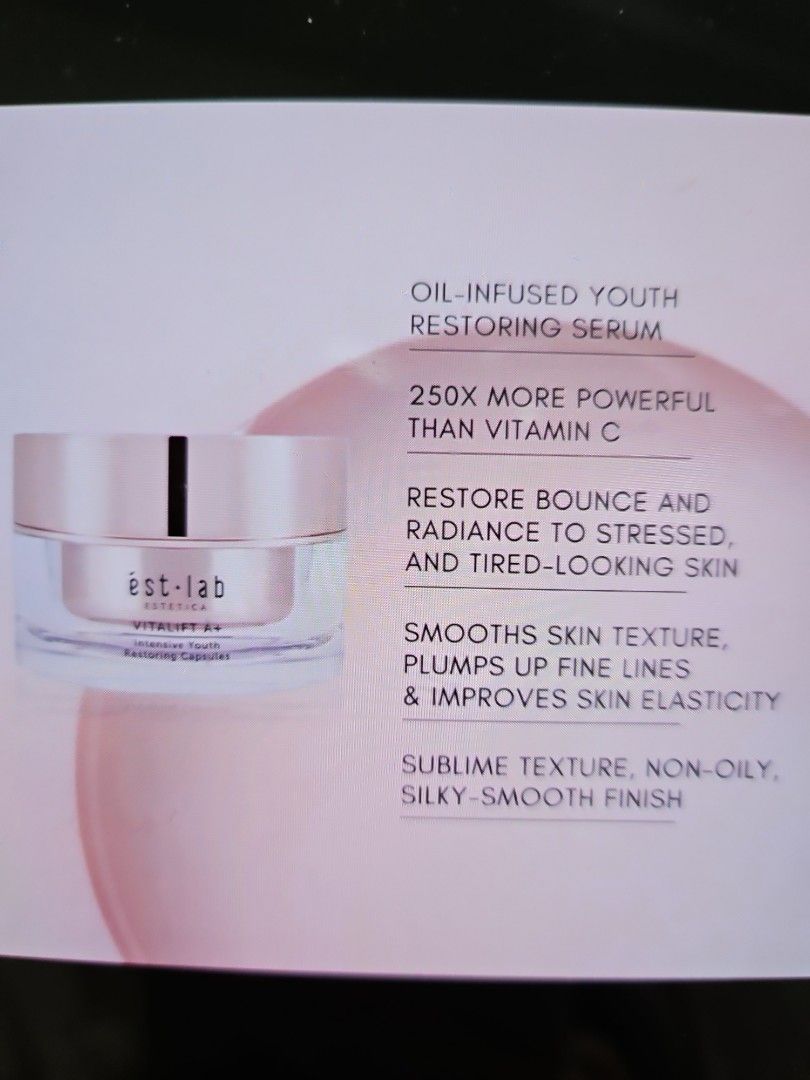 Est. Lab Vitalift A+ Intensive Youth Restoring Capsules, Beauty ...