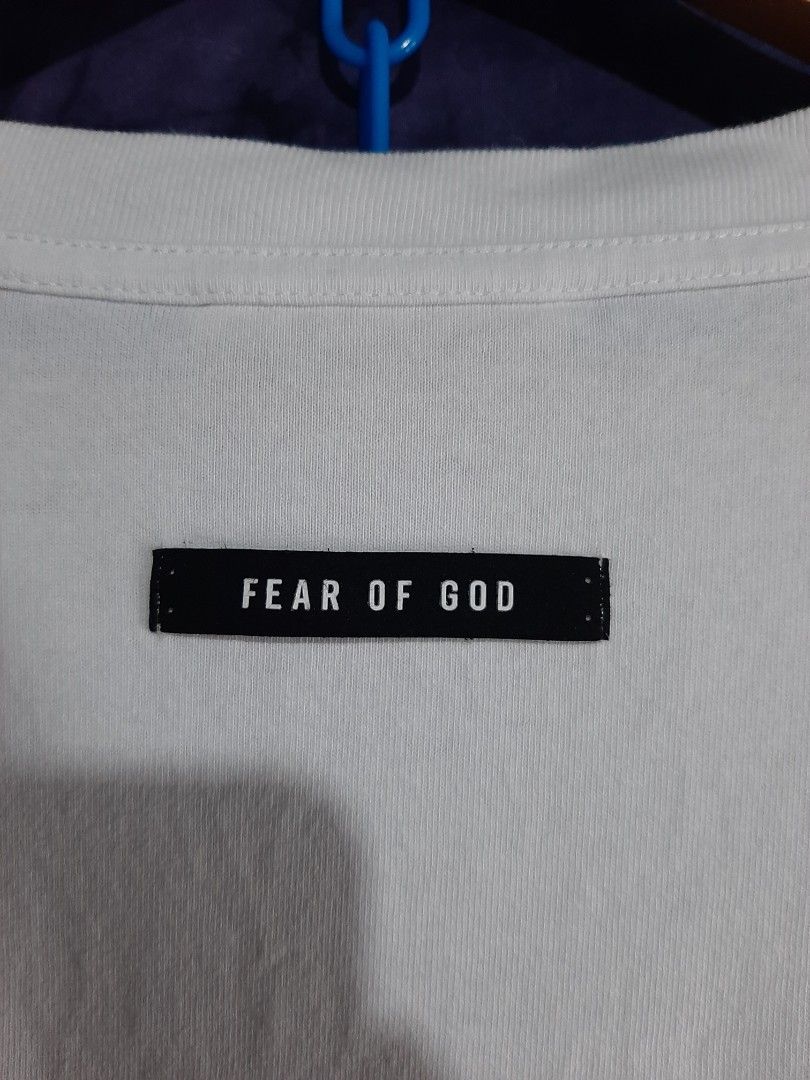 Fear Of God White Tee, Men's Fashion, Tops & Sets, Tshirts & Polo ...