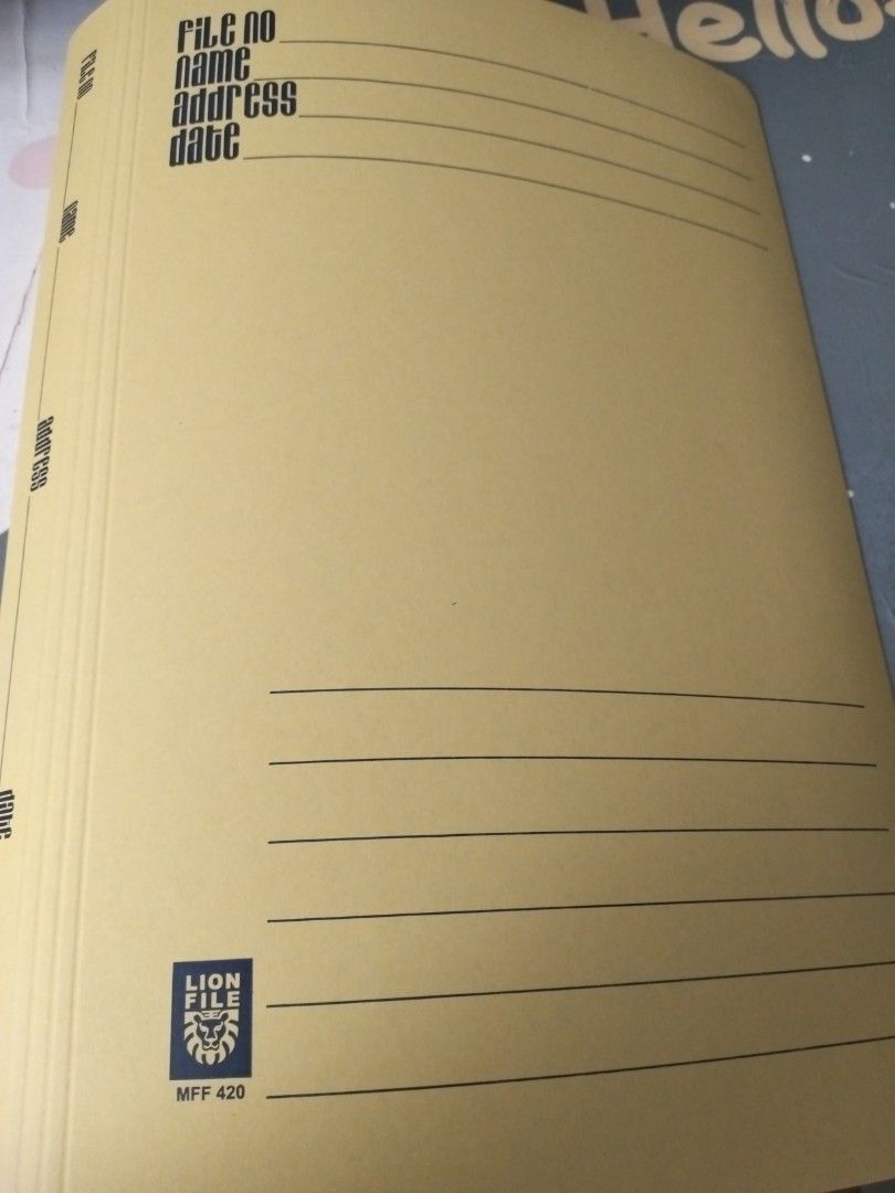 Manila flat paper file, Hobbies & Toys, Stationery & Craft, Stationery ...