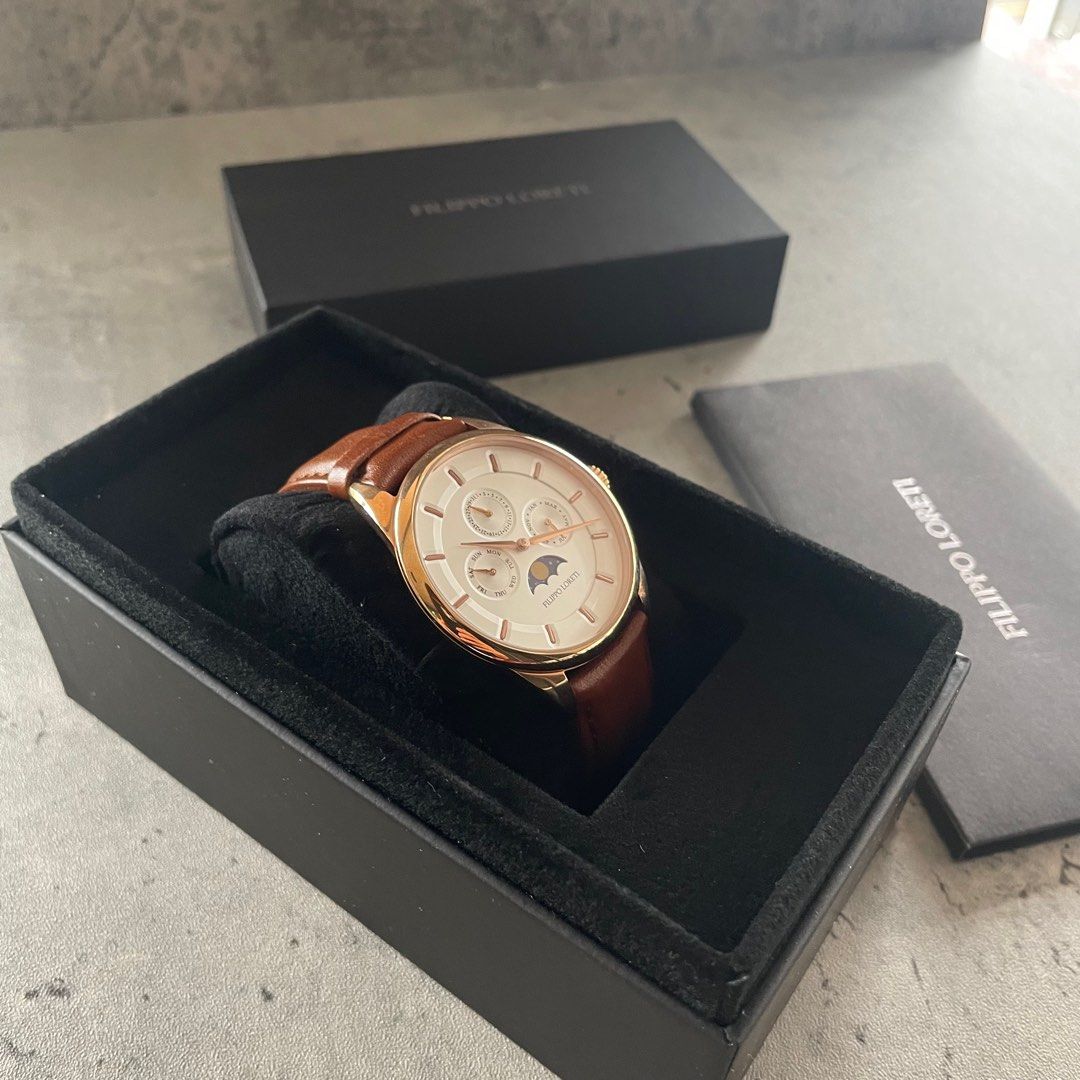 Filippo Loreti Watch Venice Moonphase, Luxury, Watches on Carousell