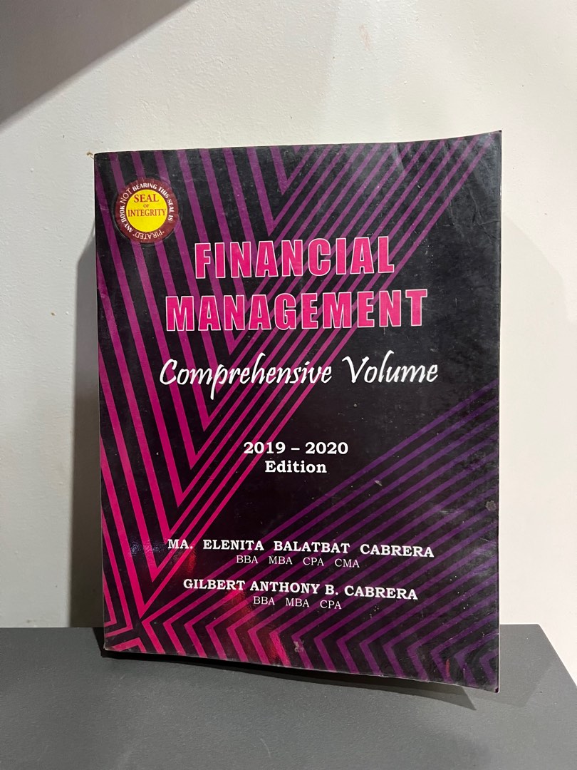 Financial Management by Cabrera, Hobbies & Toys, Books & Magazines ...