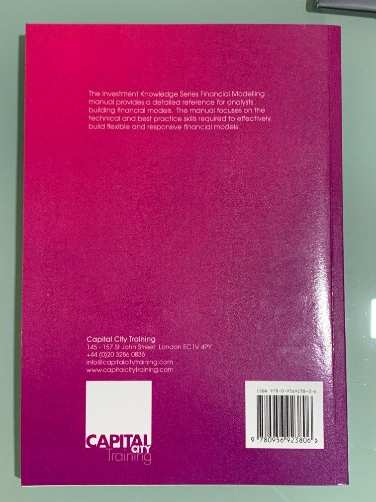 Financial modeling by Capita City Training, Hobbies & Toys, Books ...