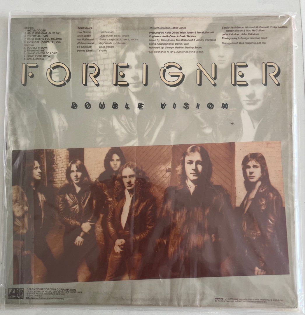 Foreigner Double Vision, Hobbies & Toys, Music & Media, Vinyls on Carousell