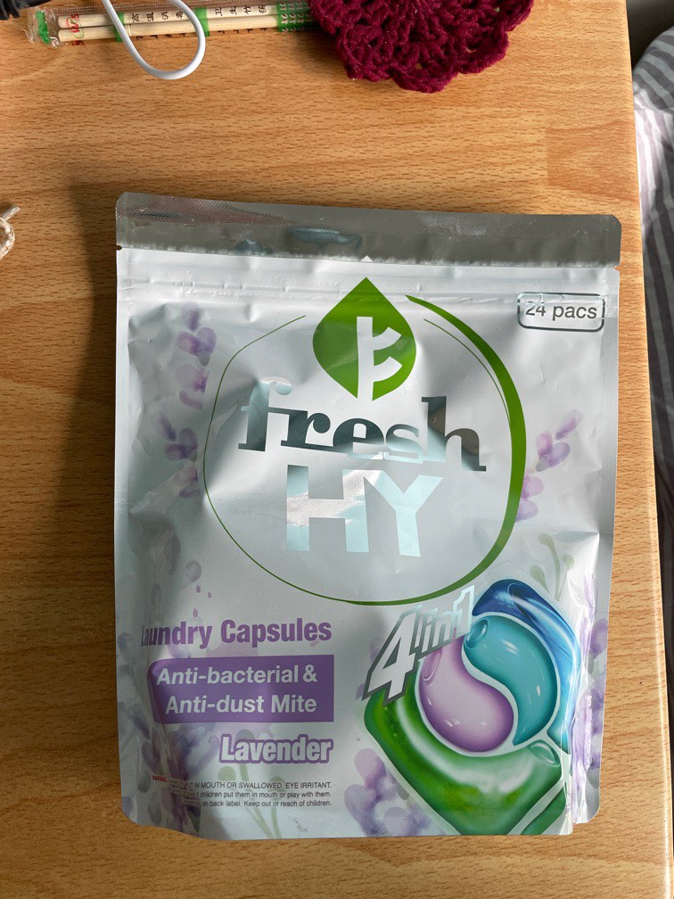 Fresh HY 4 in 1 Laundry Pods (24 pcs), Furniture & Home Living ...