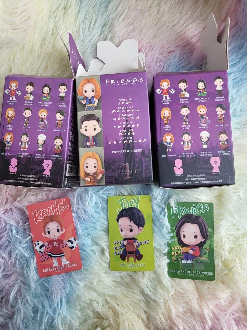 Friends season 1 blindbox figure collection Rachel joey monica, Hobbies ...