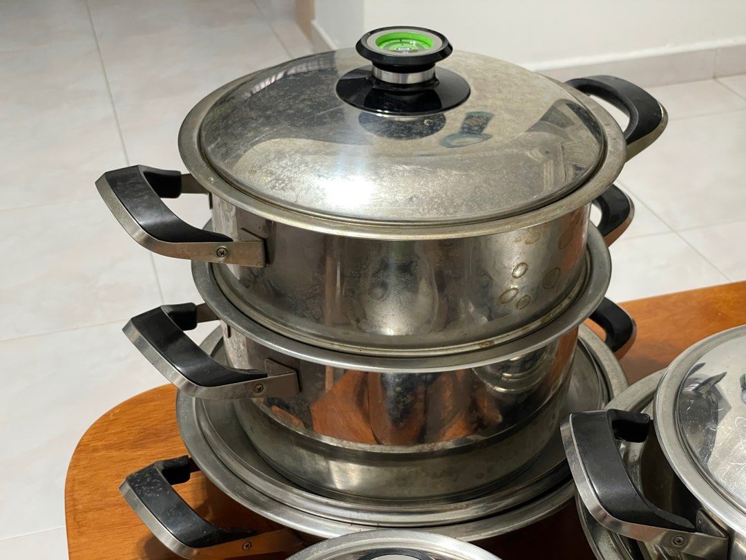 Full set of original AMC pots (Original price $1,400), Furniture & Home ...