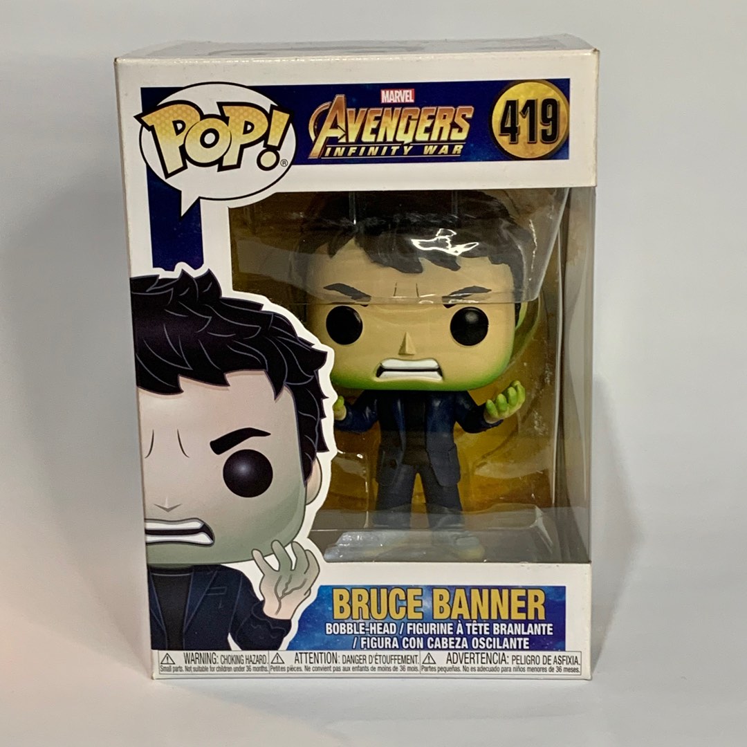 Funko Pop! Bruce Banner 419 - Avengers: Infinity War with Free Pop ...