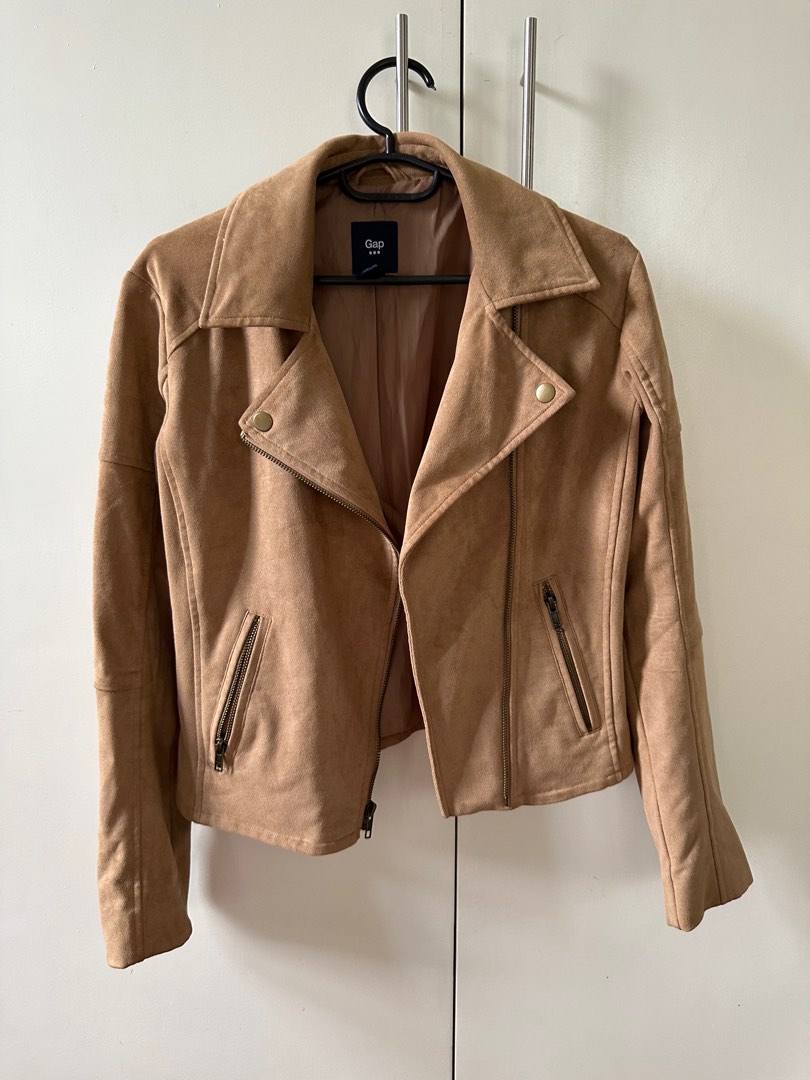 GAP Suede Jacket (Gamuza) heavyJacket, Women's Fashion, Coats, Jackets ...