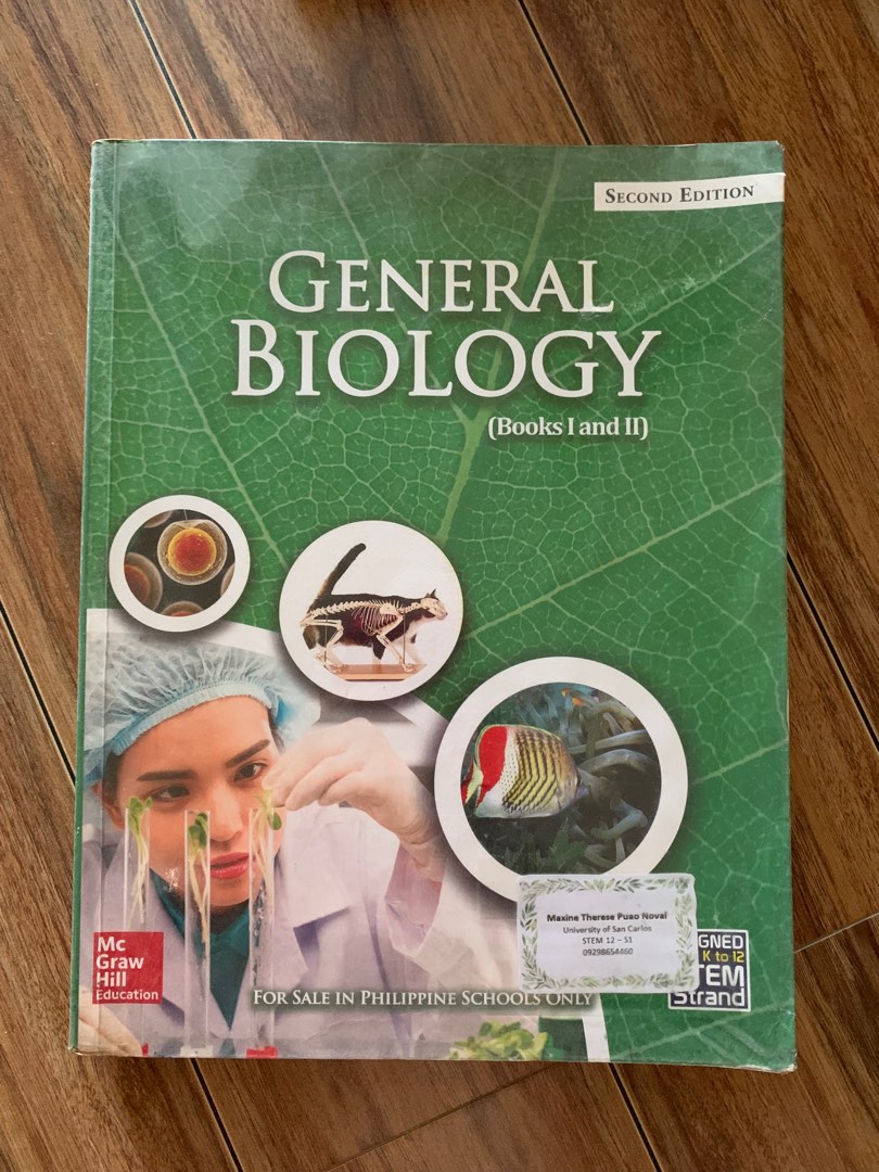 General Biology Textbook (Books 1 & 2), Hobbies & Toys, Books ...